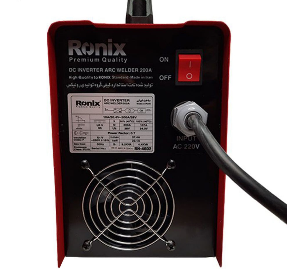 اینورتر جوشکاری 200 آمپر رونیکس مدل RH-4602 – فروشگاه اینترنتی ابزارتات